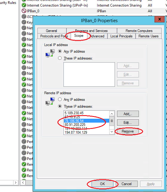 Instruction on RDP connection protection